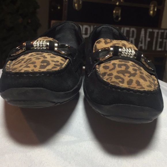 Geox | Shoes | Geox Respira Leopard Horsebit Rhinestone Shoes | Poshmark